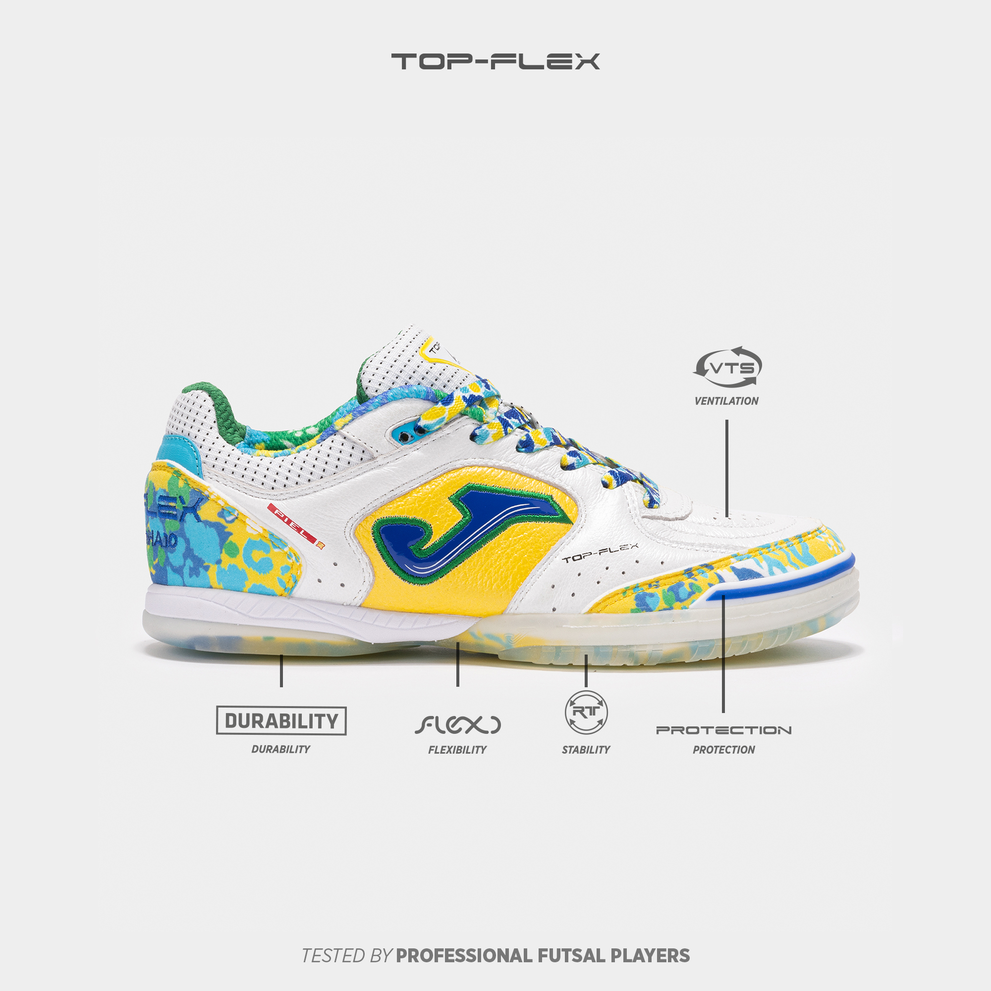 Potencia, estilo y leyenda: Joma presenta las nuevas zapatillas Top Flex Amandinha