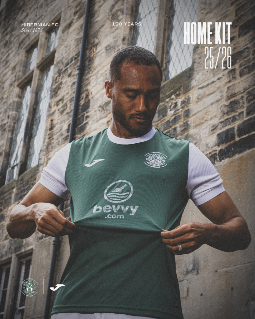 Joma proudly unveils Hibernian FC 2025/26 home kit ahead of historic ...