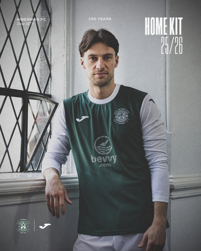 Joma proudly unveils Hibernian FC 2025/26 home kit ahead of historic ...